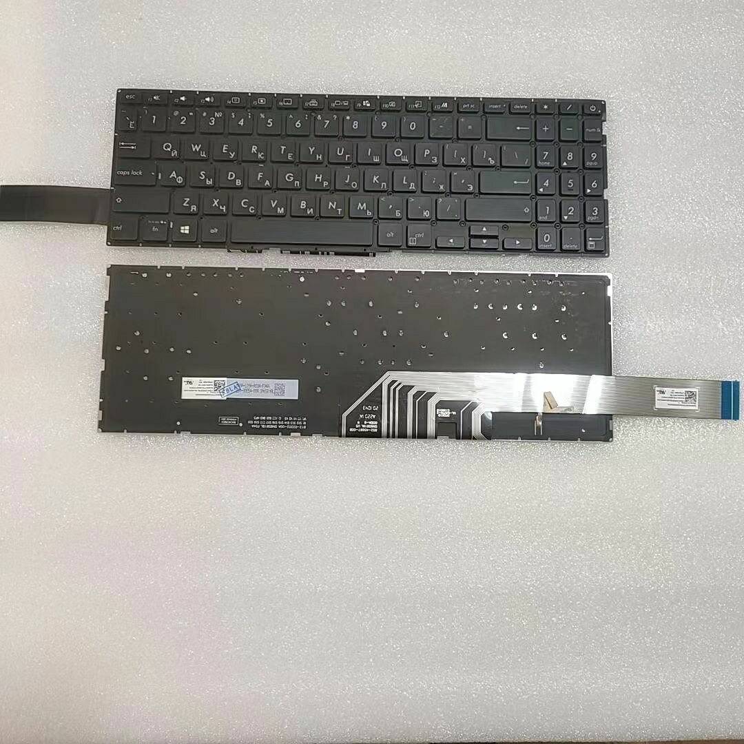 Новая русская подсветка для клавиатуры ноутбука ASUS X571, черная, SG-A0010-XAA SN6581BL