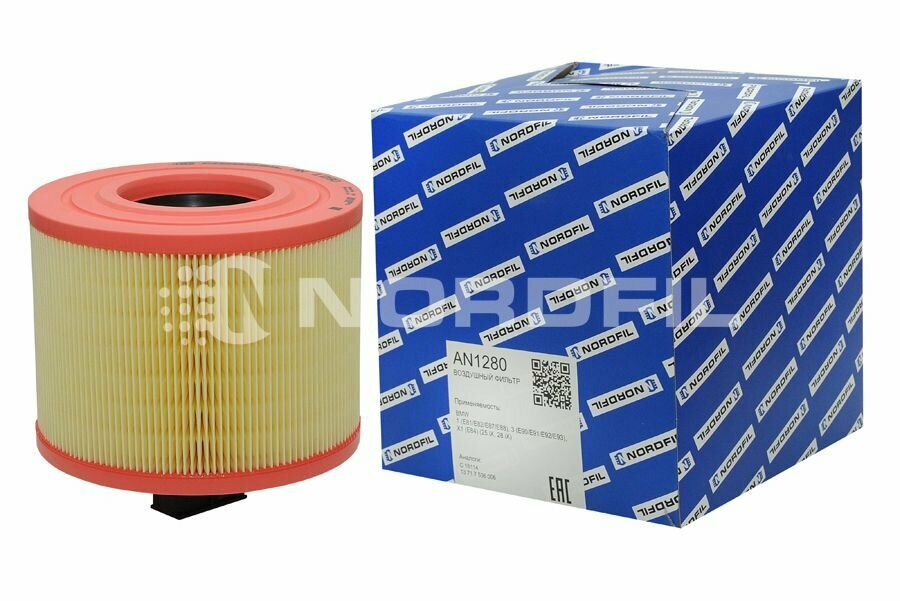 NORDFIL Фильтр воздушный для BMW 1 (E81 E82 E87 E88) 3 (E90 E91 E92 E93) X1 (E84)