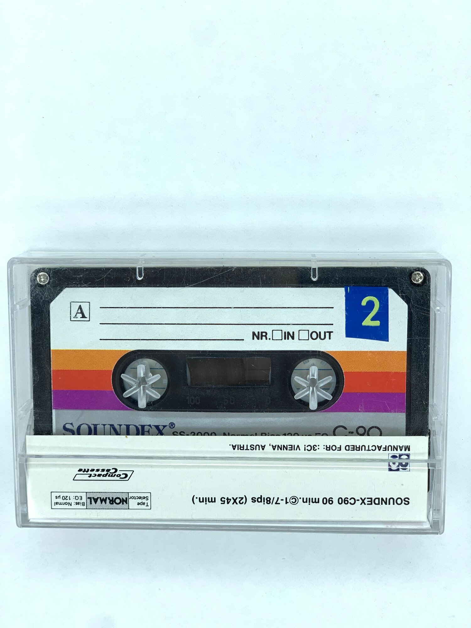 Аудиокассета Soundex "SS-3000", темно-розовая, 60 мин, AM, из Австрии