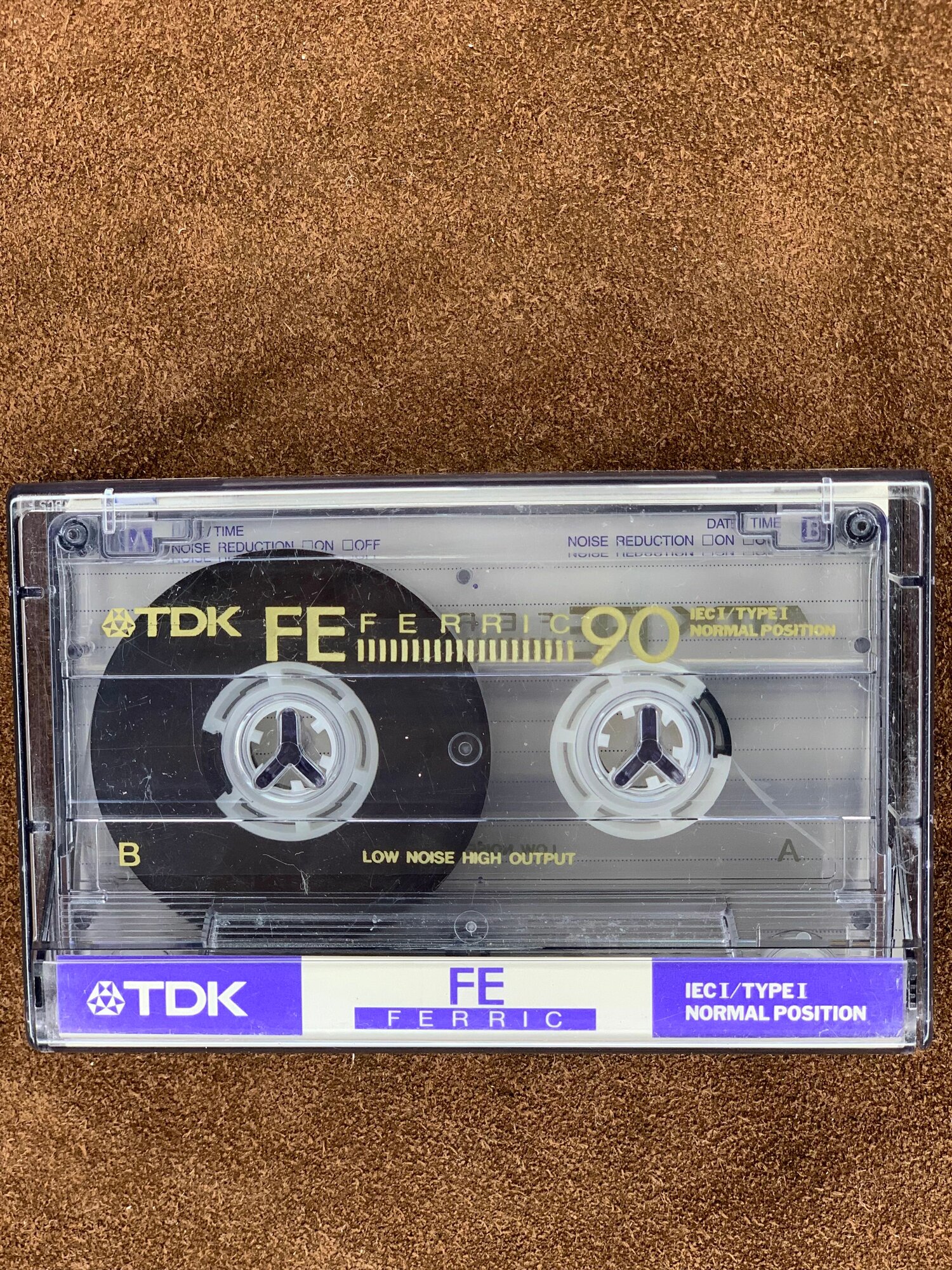 Аудиокассета TDK FE 90 ферритная модель из поздней линейки TDK