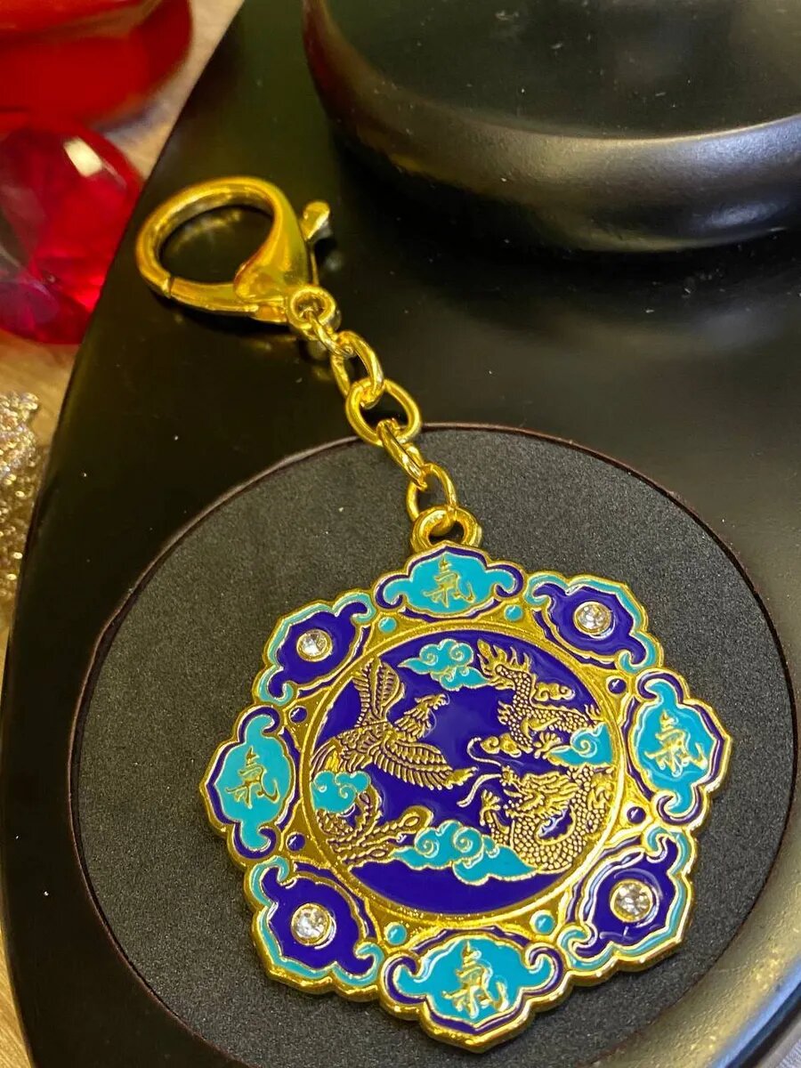 Брелок "Амулет жизненной силы Дракона и Феникса"