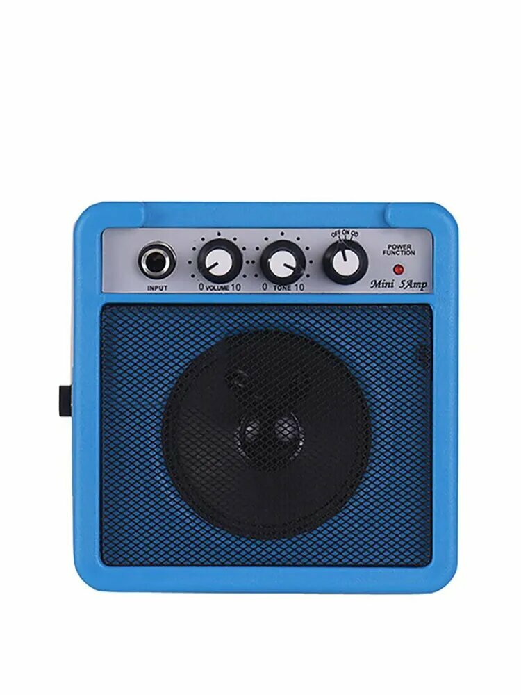 5W Mini Guitar Amplifier Blue Portable Small Combo Amplifier for Electric Guitar — фото 1
