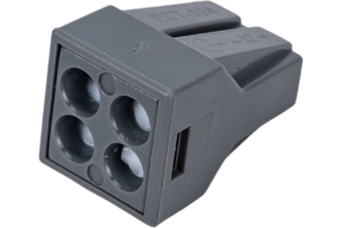 Электромонтажная экспресс-клемма Rexant 773-304 (4 х 2.5 мм² с пастой) {07-3040} (1 шт)