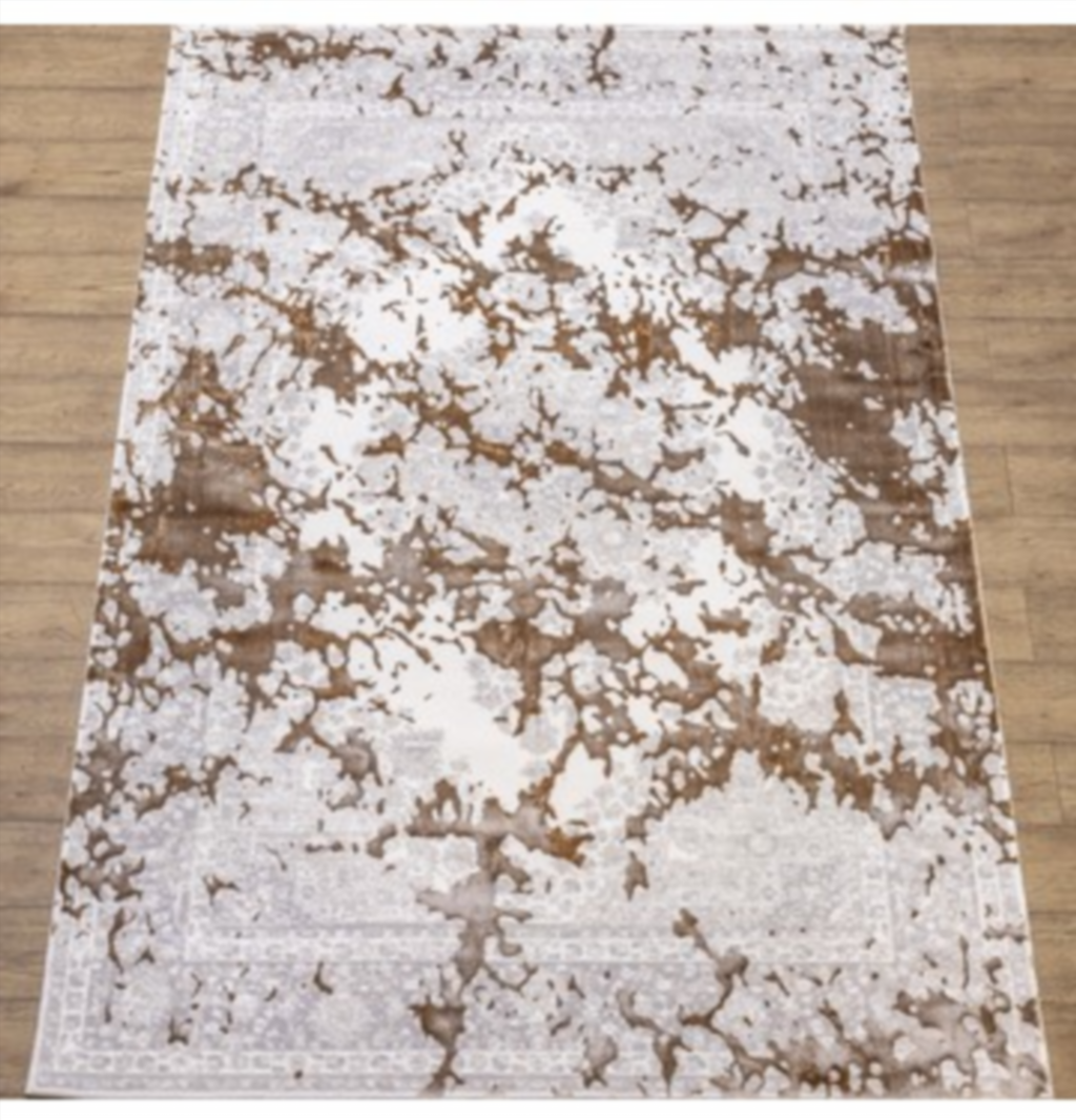 Ковер Турецкий Prado дизайн KB04B цвет WHITE / BEIGE_1 0.8x1.5м