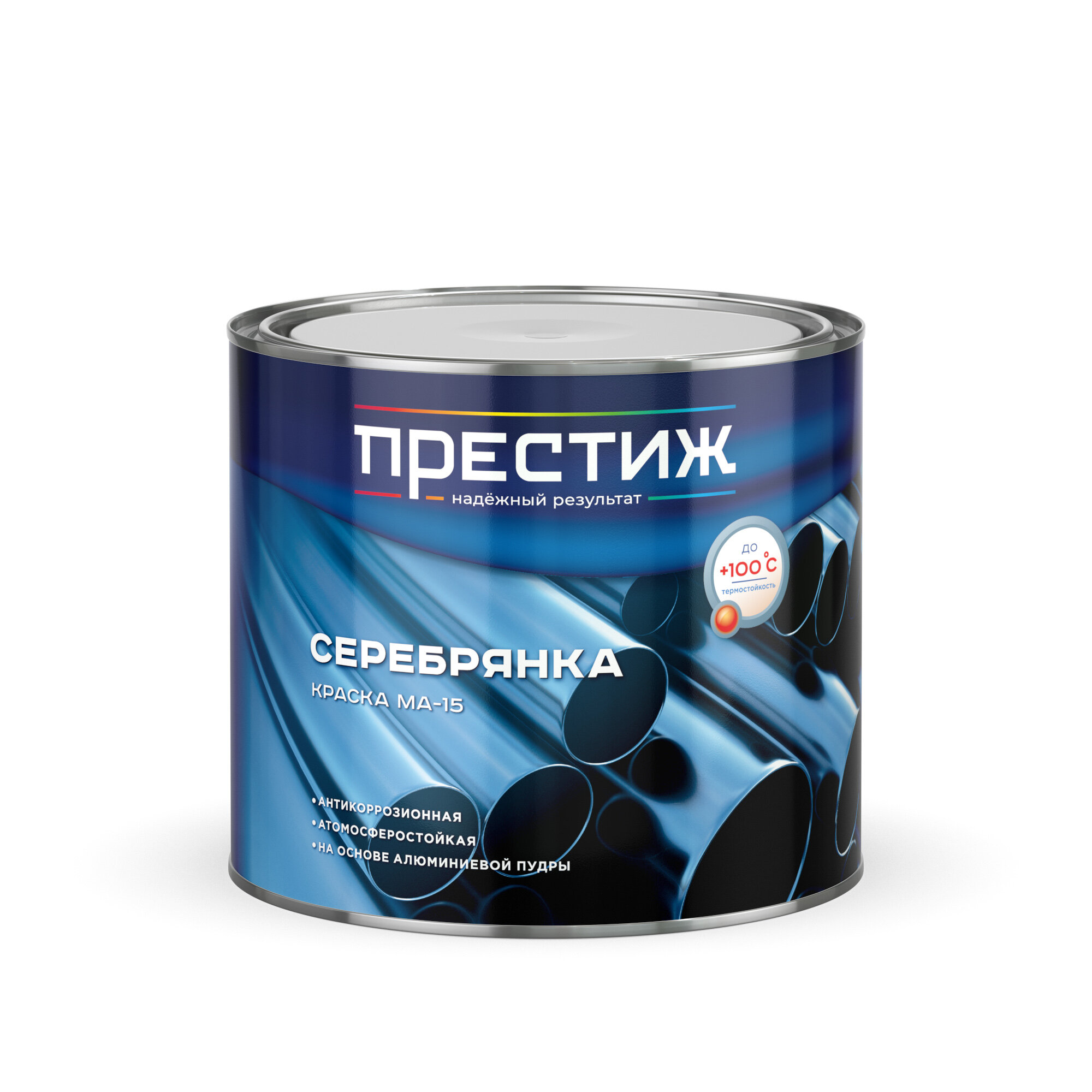 Краска Престиж МА-15, 1,7 кг, серебрянка