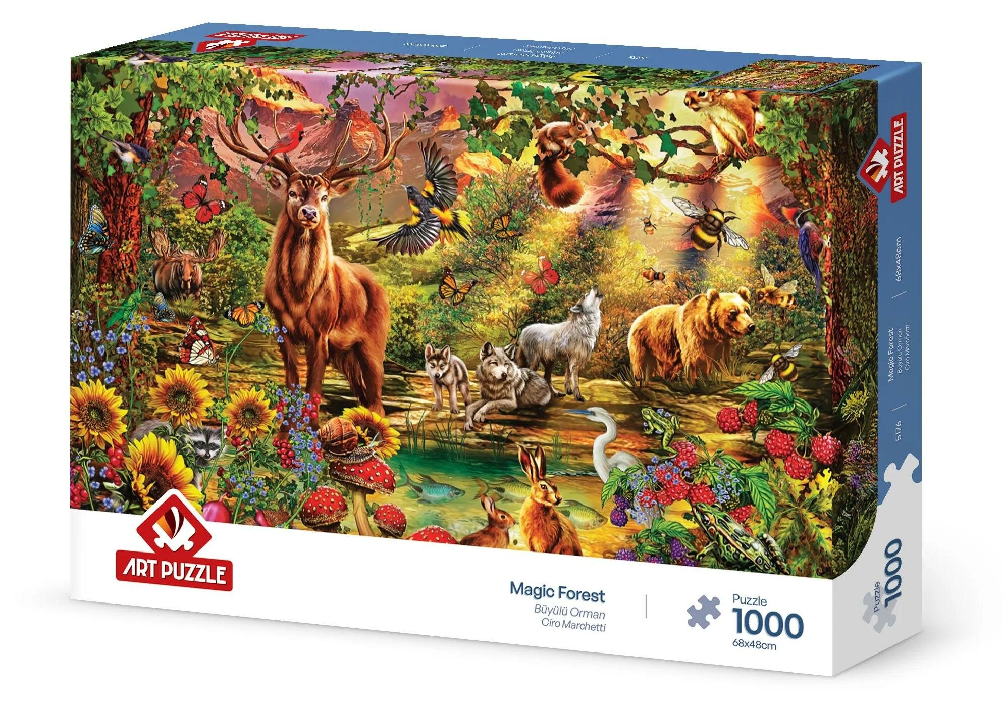 Пазл для взрослых Art Puzzle 1000 деталей, элементов: Волшебный лес