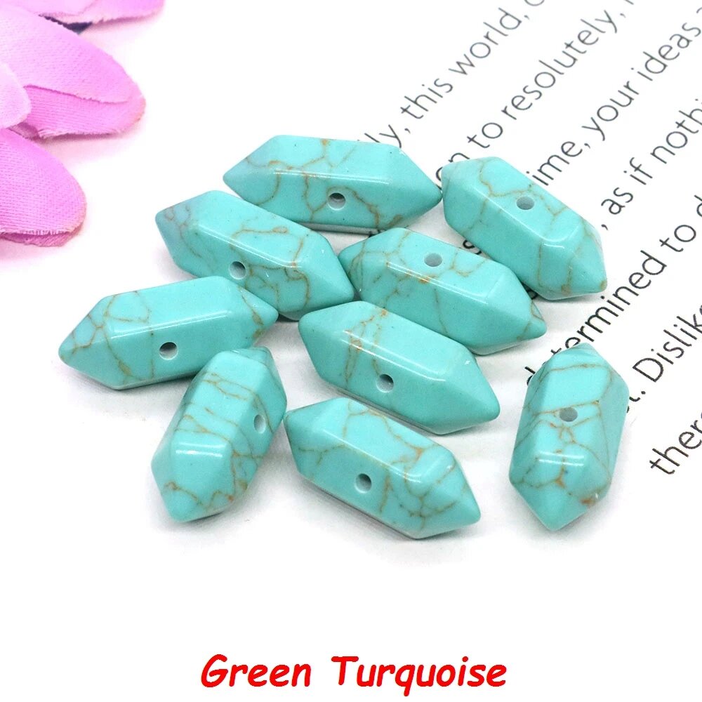 Бусины Green Turquoise, кристаллы для рукоделия, 1 pc