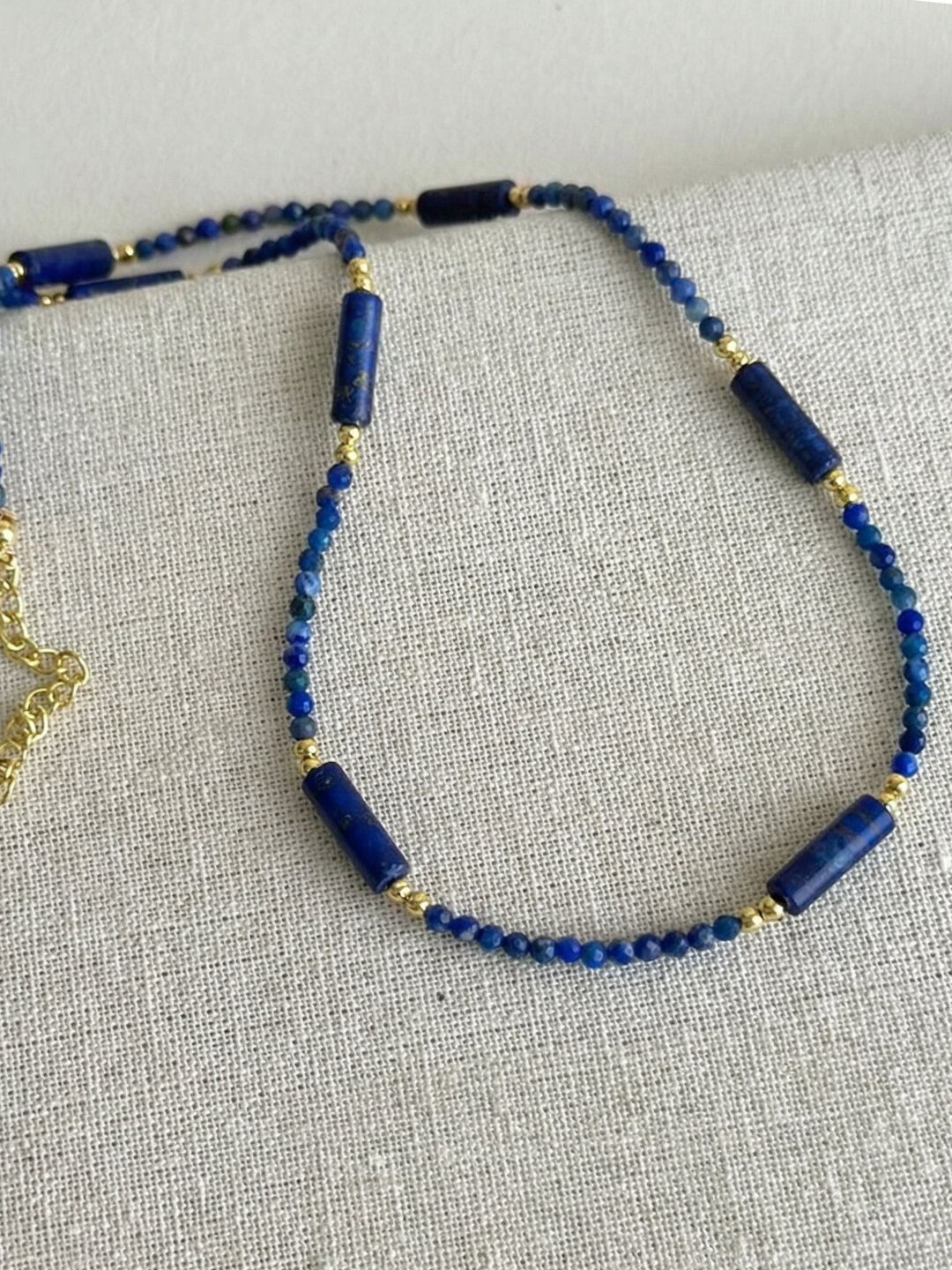 Бусы, лазурит