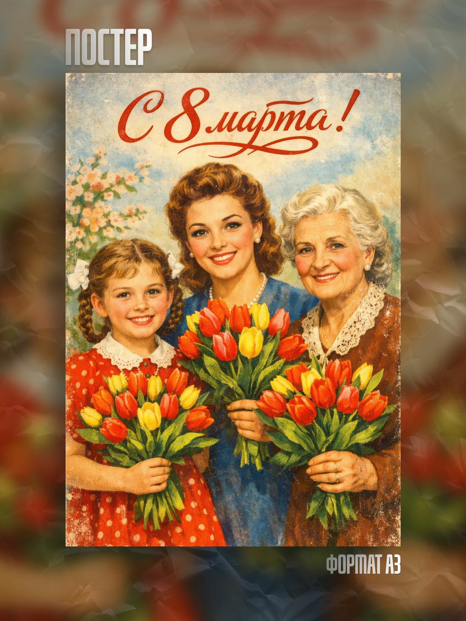 Плакат 8 марта