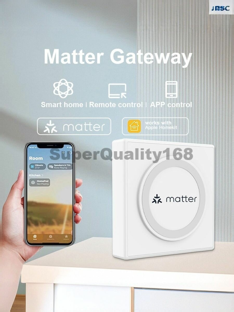 Проводной шлюз Tuya Matter для умного дома, бестселлер с поддержкой Homekit, Zigbee и Thread, обеспечивающий совместимость с Alexa, Google Home и Smart Things