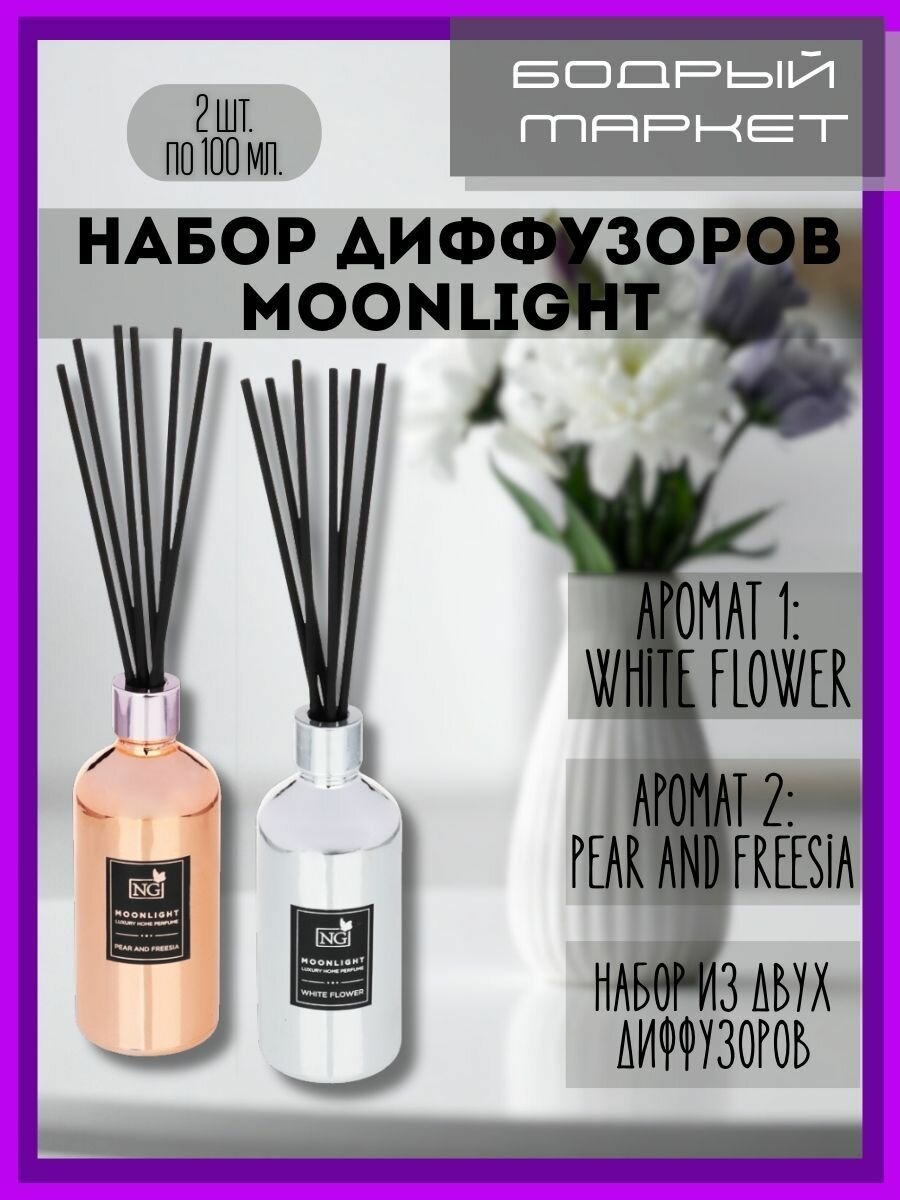 Набор диффузоров Moonlight 2 шт. по 100 мл.