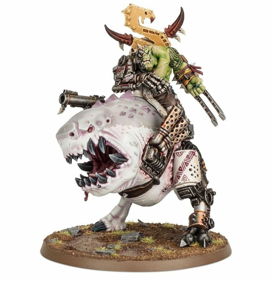 Orc Ork Rider 2. С подставкой. Warhammer 40.000