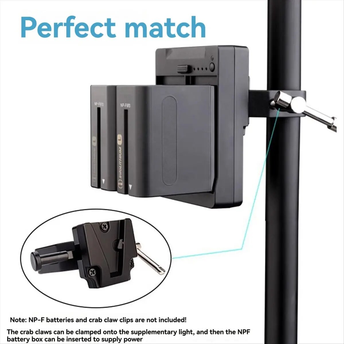 MiLESEEY переходник батарей NP-F к V-Mount