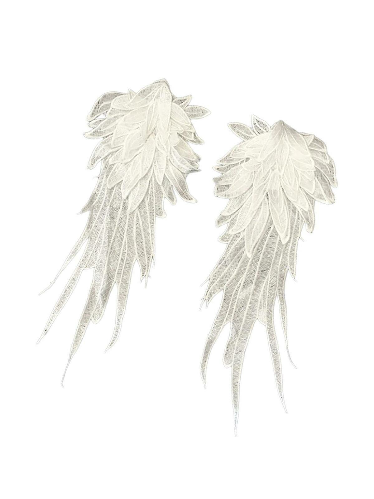 Аппликации «Крылья ангела» из полиэстера, 2 шт, Белый