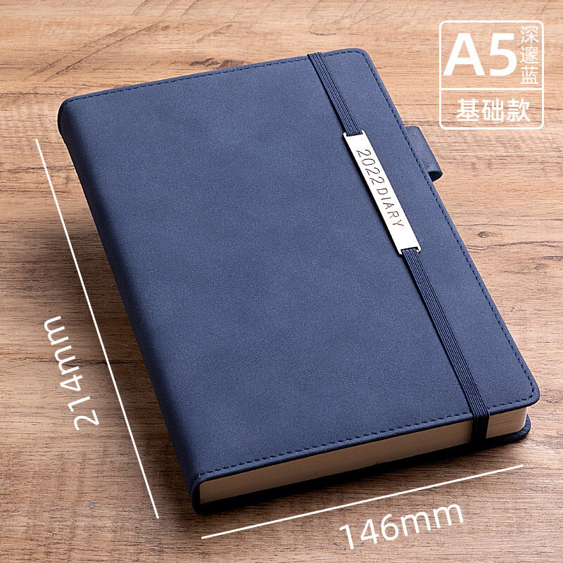 Настраиваемый ежедневник-планер с печатью логотипа, ремешком, расписанием и журналом событий, оптовая продажа ежедневников на 365 дней.