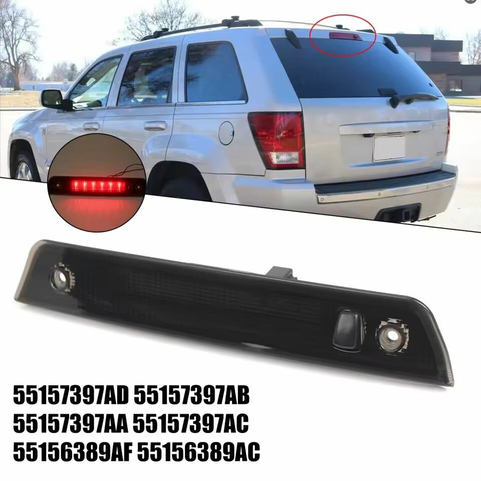 Auforalter Фары автомобильные, 1 шт, арт. 55156389AC/ 55156389AF/CH289010/Светодиодный фонарь для третьего заднего тормоза с высоким креплением, задний фонарь для Jeep Grand Cherokee 2005-2010