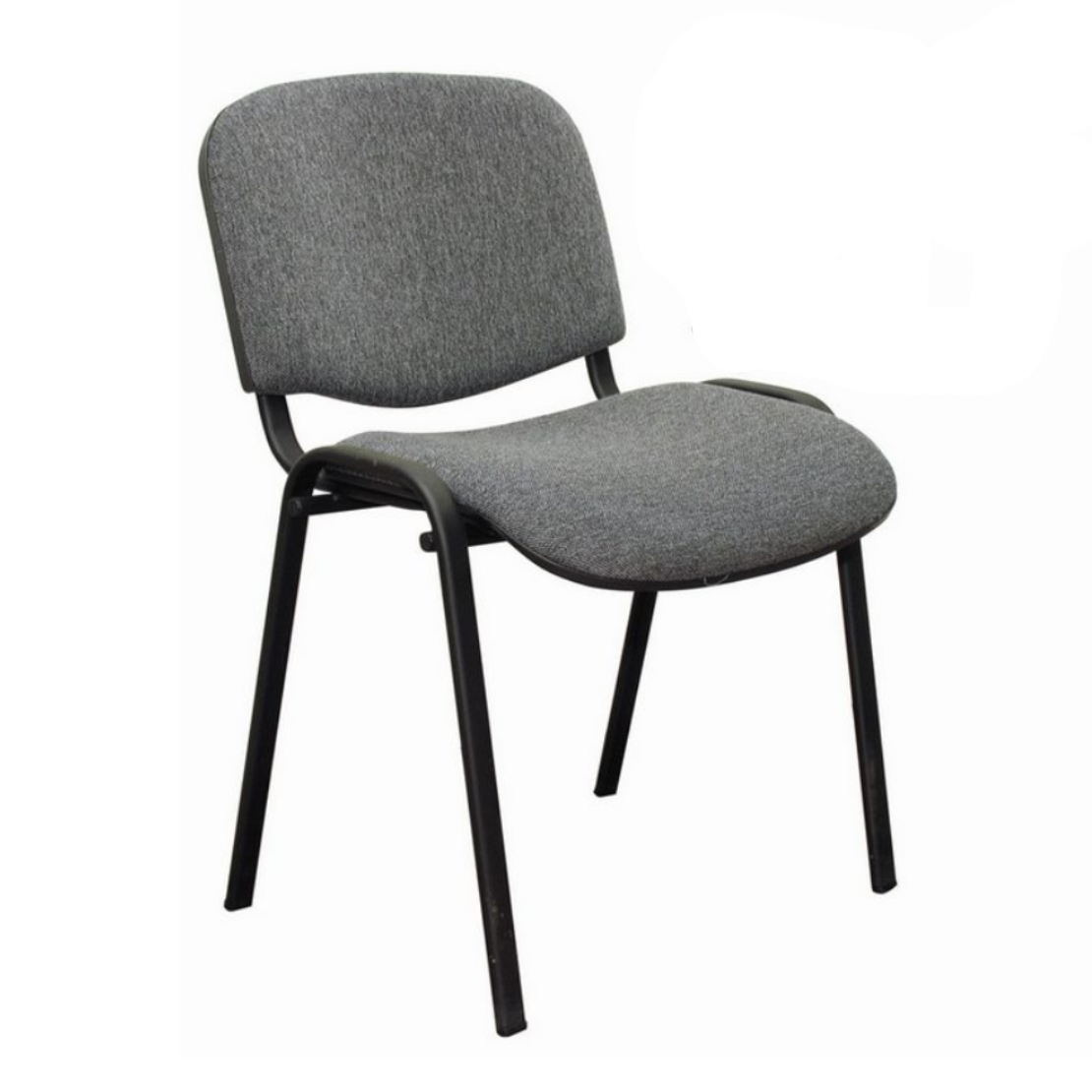 Офисный стул изо В-3/С-71, нагрузка до 130 кг, ткань (меланж), черный/серый