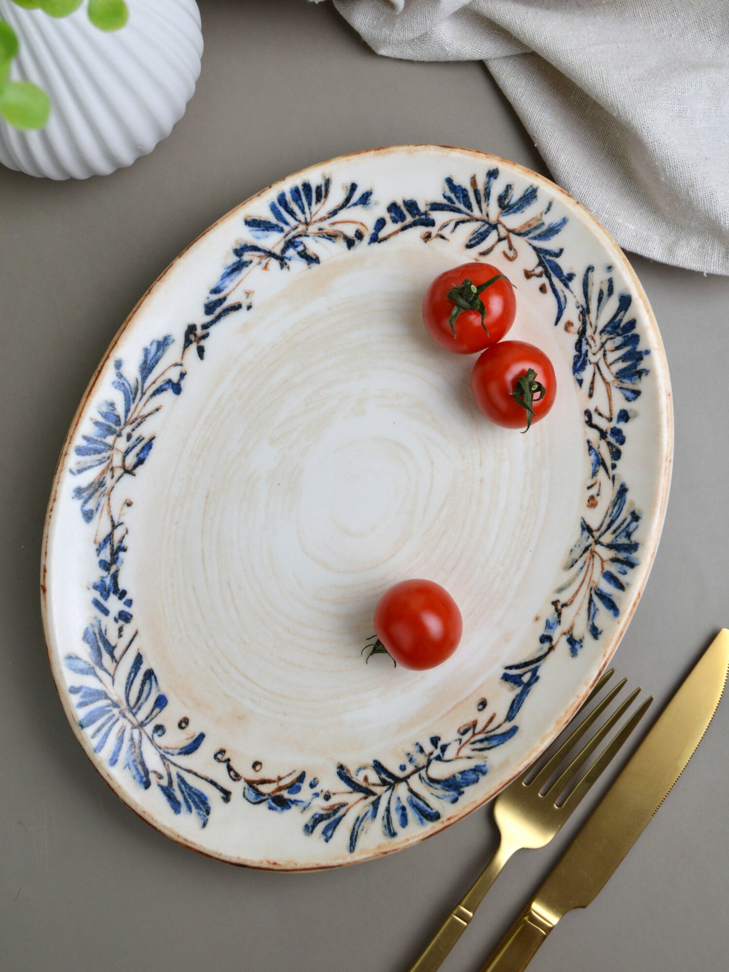 Блюдо овальное для подачи и сервировки 25*19 см Bonna Grandma