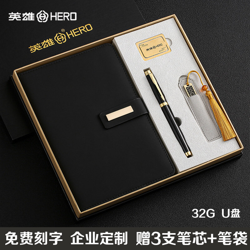 Ручка Hero Signature Pen, оригинальная деловая ручка премиум-класса, мужская черная гелевая ручка, подарок с гравировкой корпоративного логотипа.
