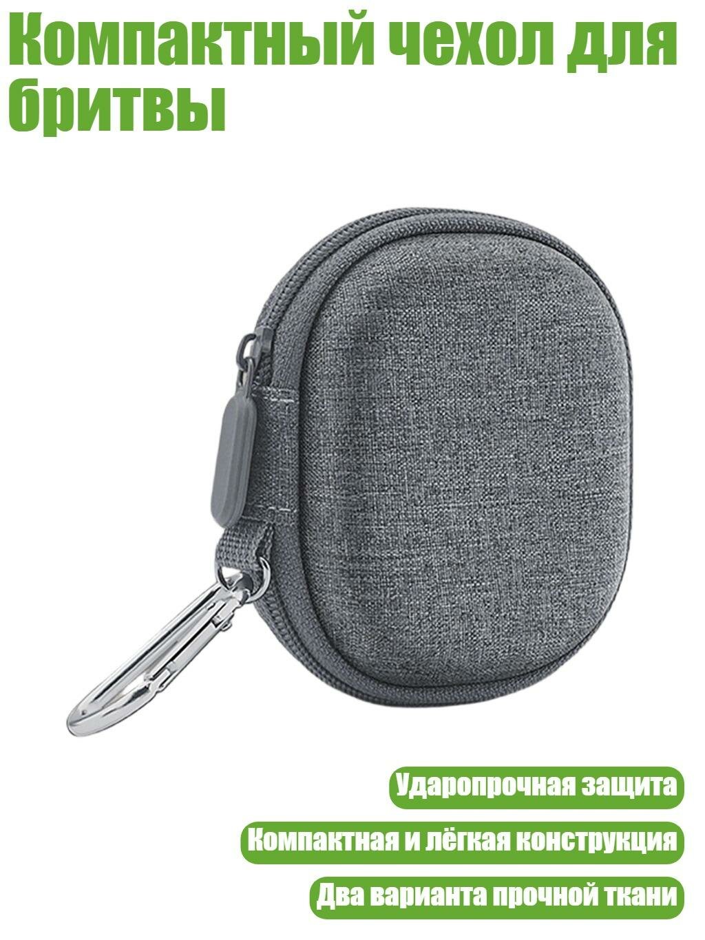 Компактный чехол для бритвы, Серый