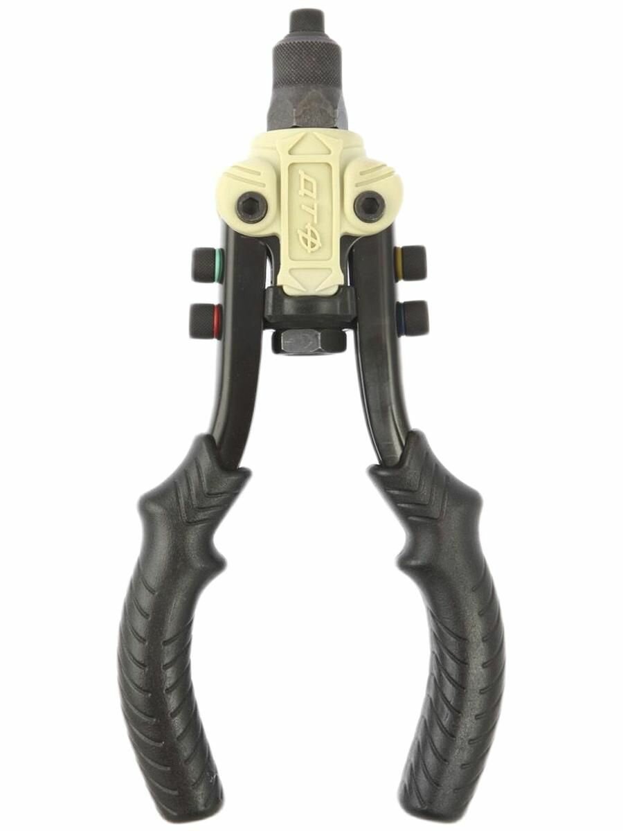 Заклёпочник универсальный двуручный для вытяжных и резьбовых заклёпок, 458363, Дело Техники