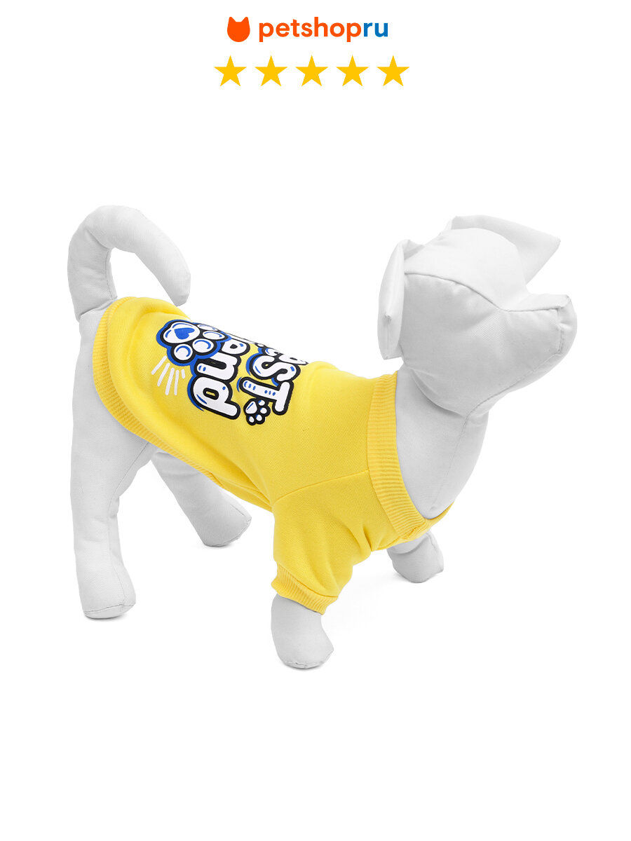 PETSHOP Толстовка для собак "Дружок", S, желтая