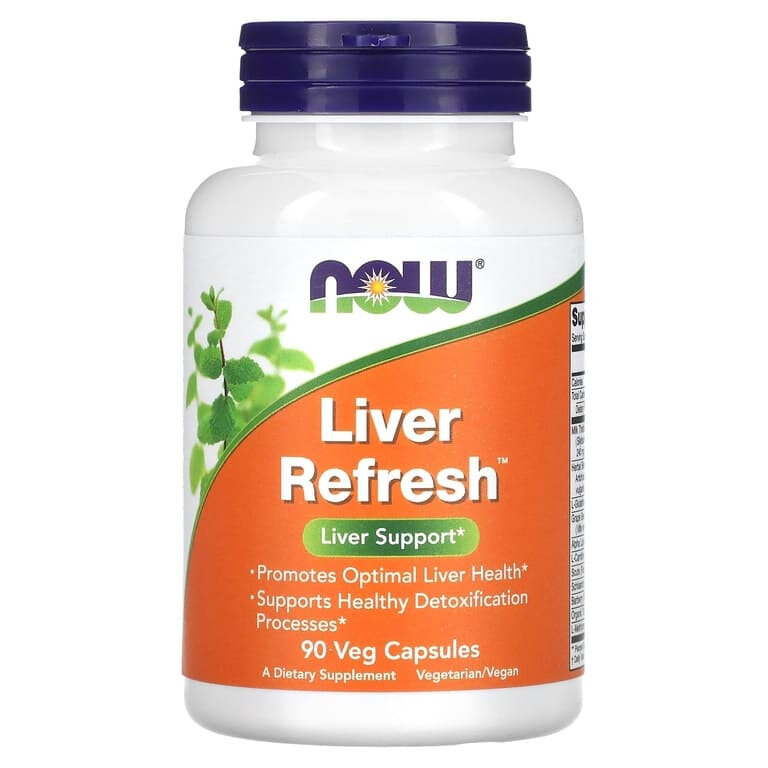 NOW Foods Liver Refresh, Ливер Рефреш 90 капсул