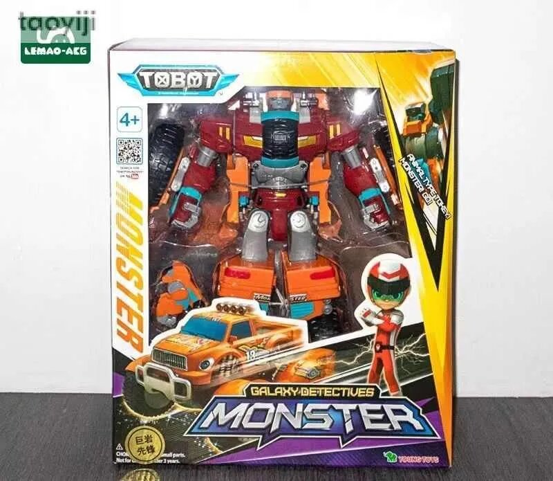 Трансформер таоyii Monster Truck Тобот - игрушка трансформер оранжевый, робот 26см для мальчиков — фото 1