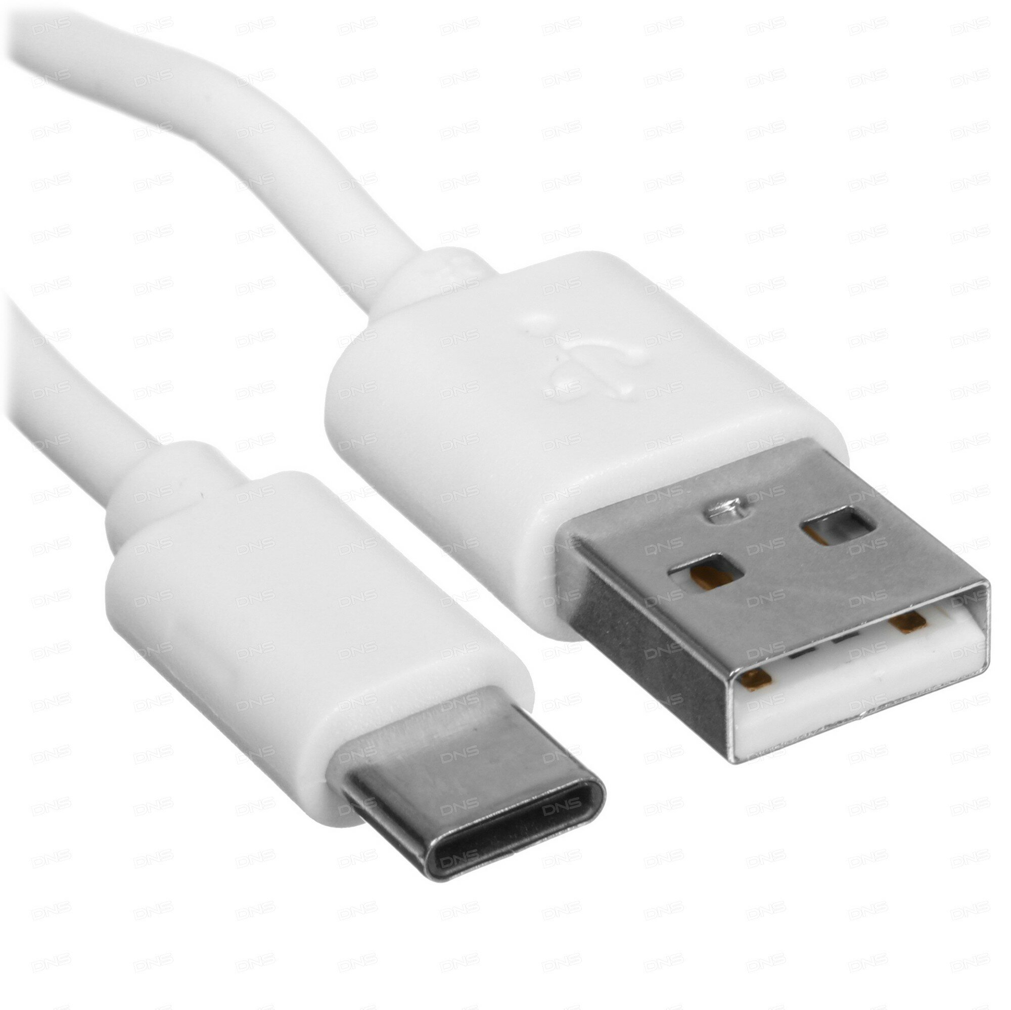 Кабель круглый Aceline USB Type-C - USB 2.0 Type-A белый 1 м