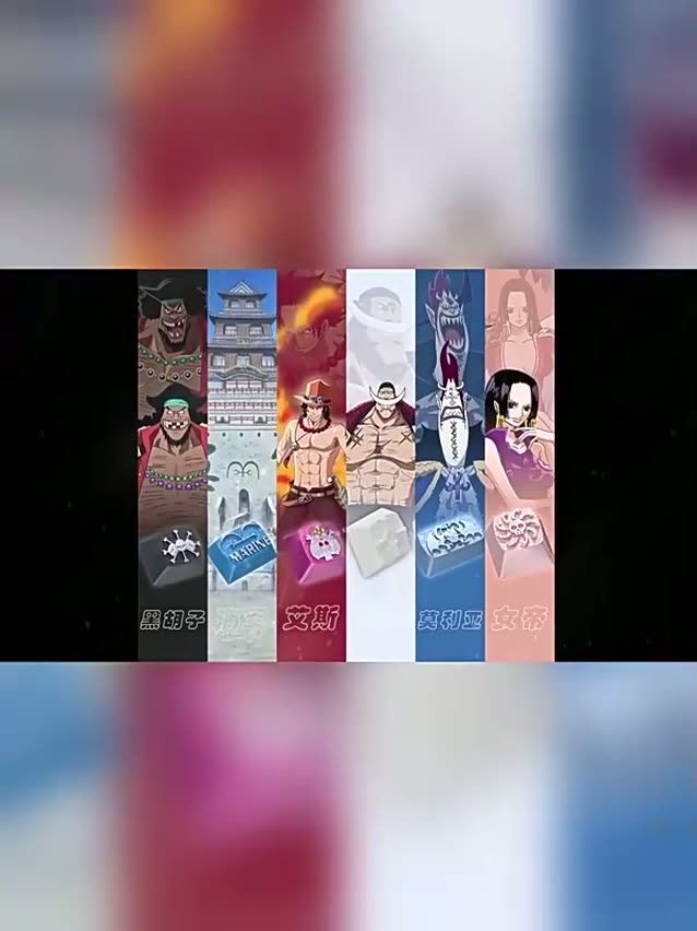 ZOMOPLUS кейкапы One Piece Luffy металлические красные кейкапы для клавиатур — фото 1