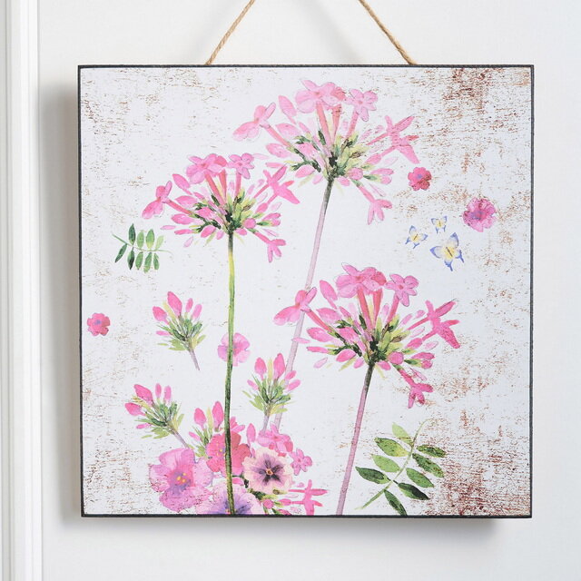 Деревянное панно Прованс - Нежные Васильки 24*24 см, Kaemingk, 879869-1