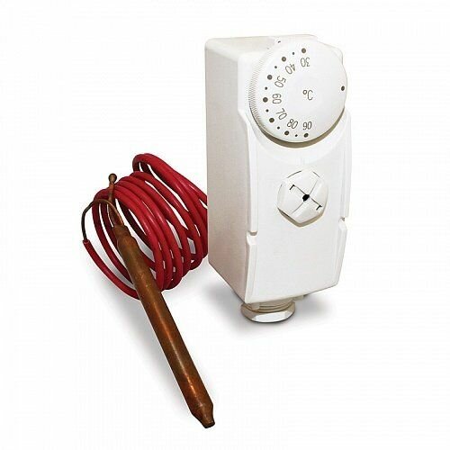 Термостат с капиллярной трубкой и погружным датчиком 0-90 TIM