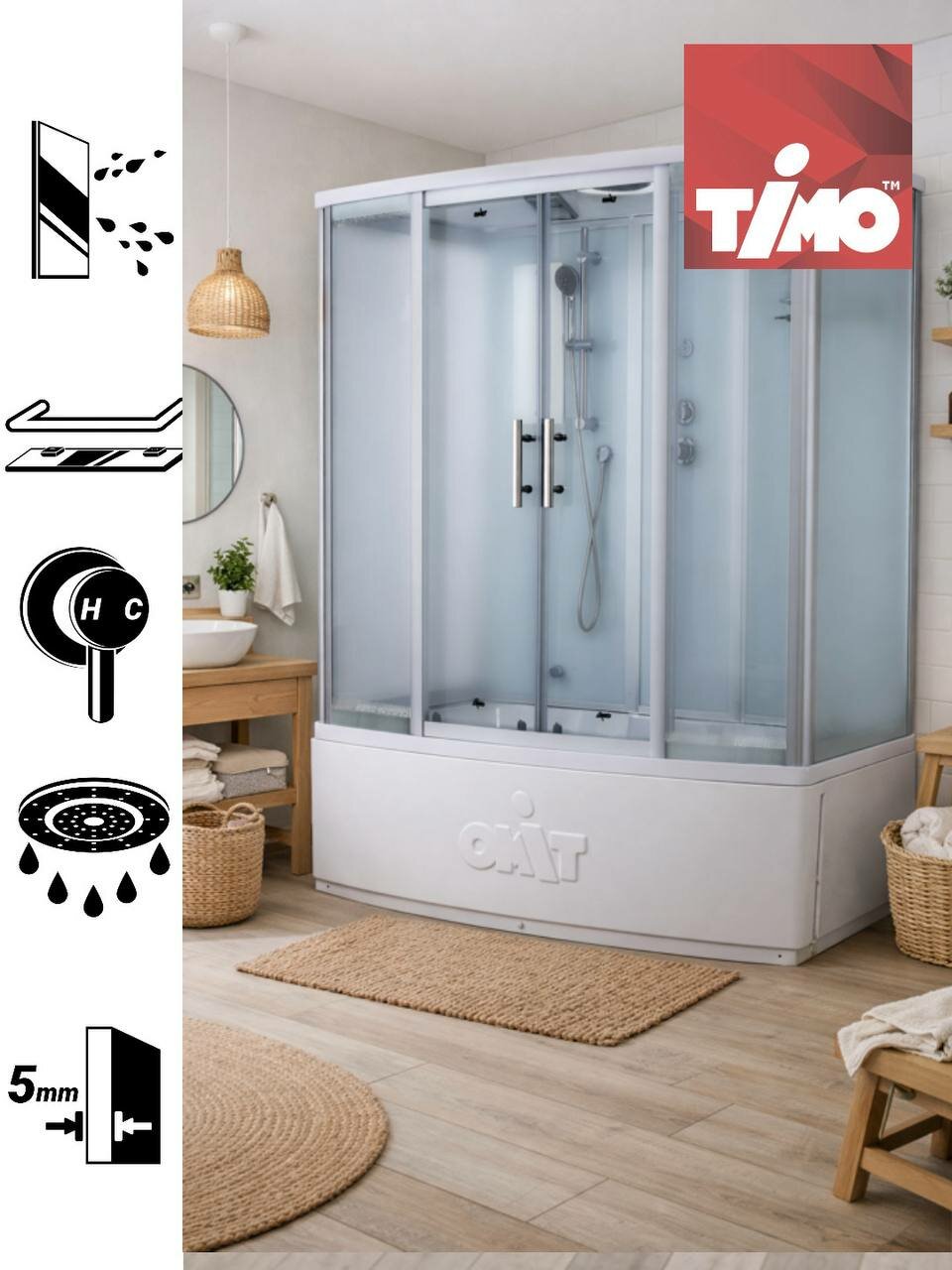 Душевая кабина 150 на 88 T-6650SF