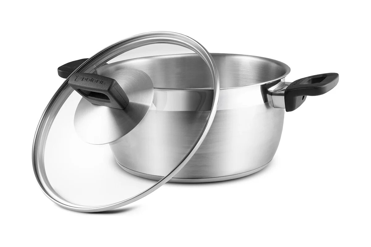 Кастрюля Polaris "Rialto-24C", индукционная, нержавеющая сталь, 5,4 л