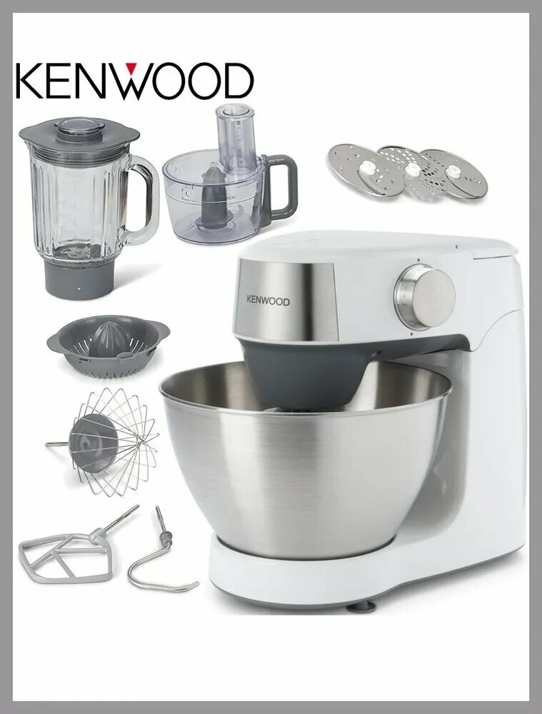 Кухонный робот планетарный KENWOOD KHC29. H0WH Prospero 1000 Вт с кувшинным блендером, измельчителем