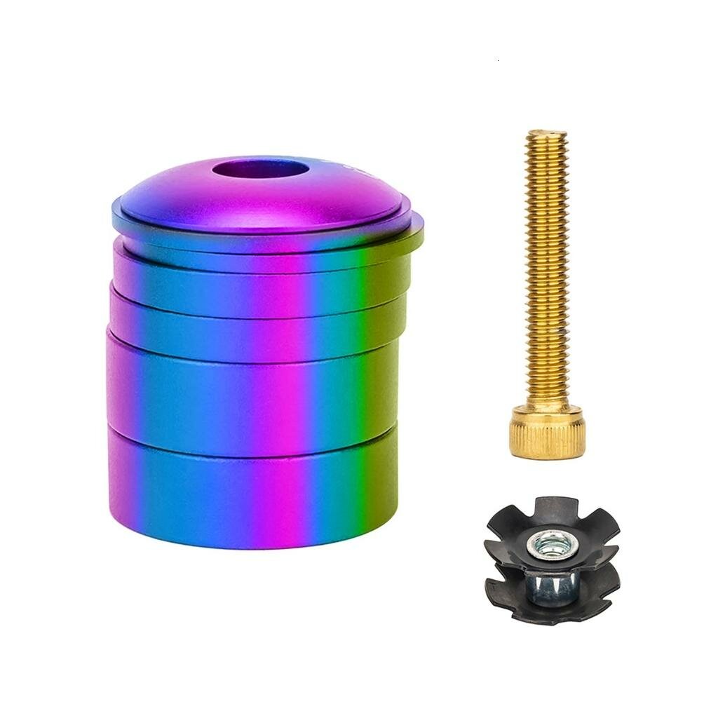 Алюминиевые проставочные кольца для рулевой колонки велосипеда, Цвет