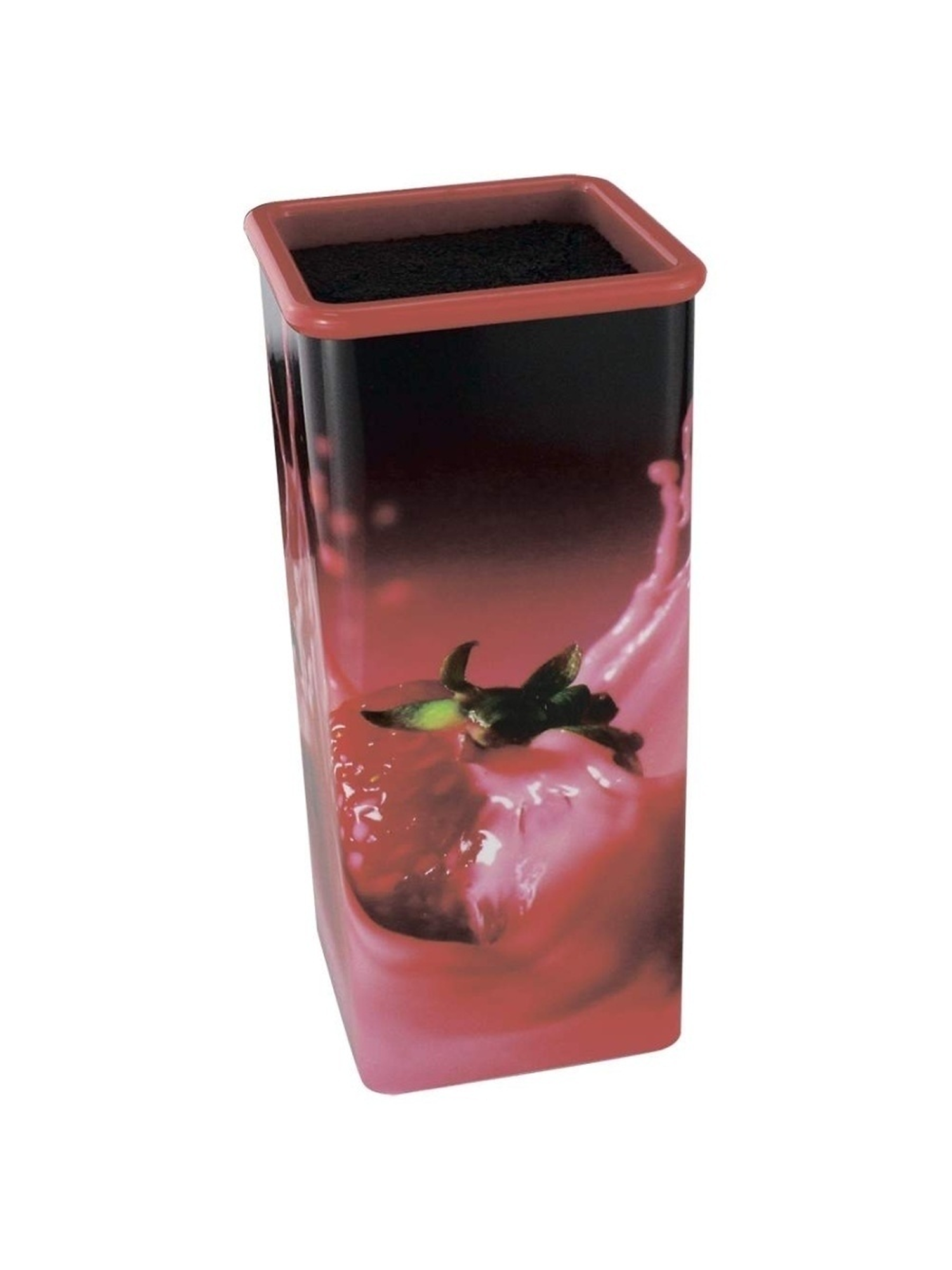 Подставка для ножей "Zeidan" Z-1033-01, настольная, пластик, красная