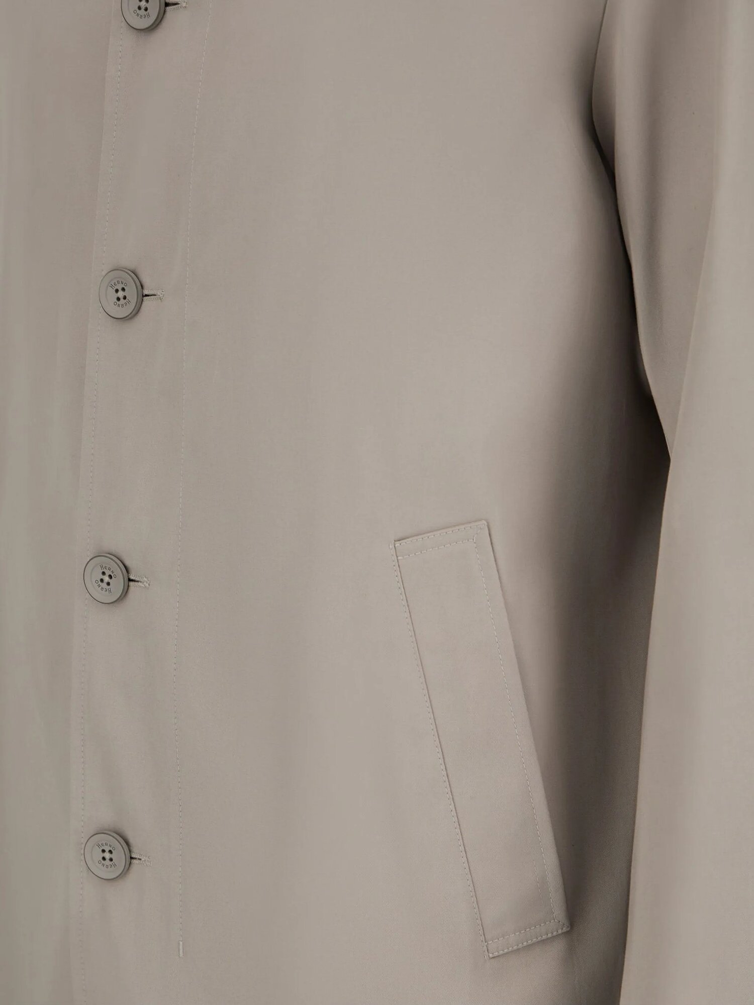 Пальто Herno Welt-pockets button coat, размер 50, grey — фото 1