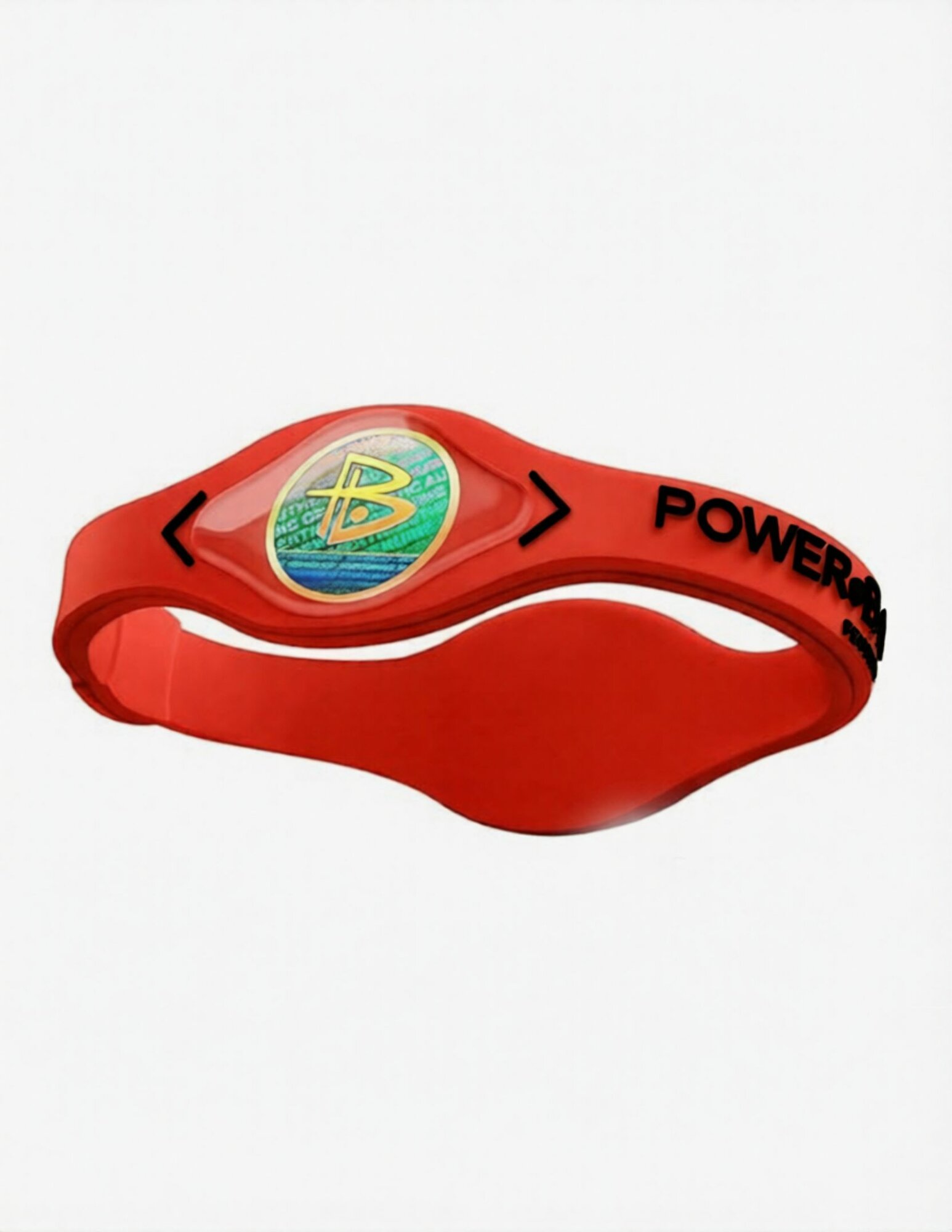 Энергетический браслет Power Balance с турмалином, Красный с Черной надписью, размер S (длина) 17,5 см.