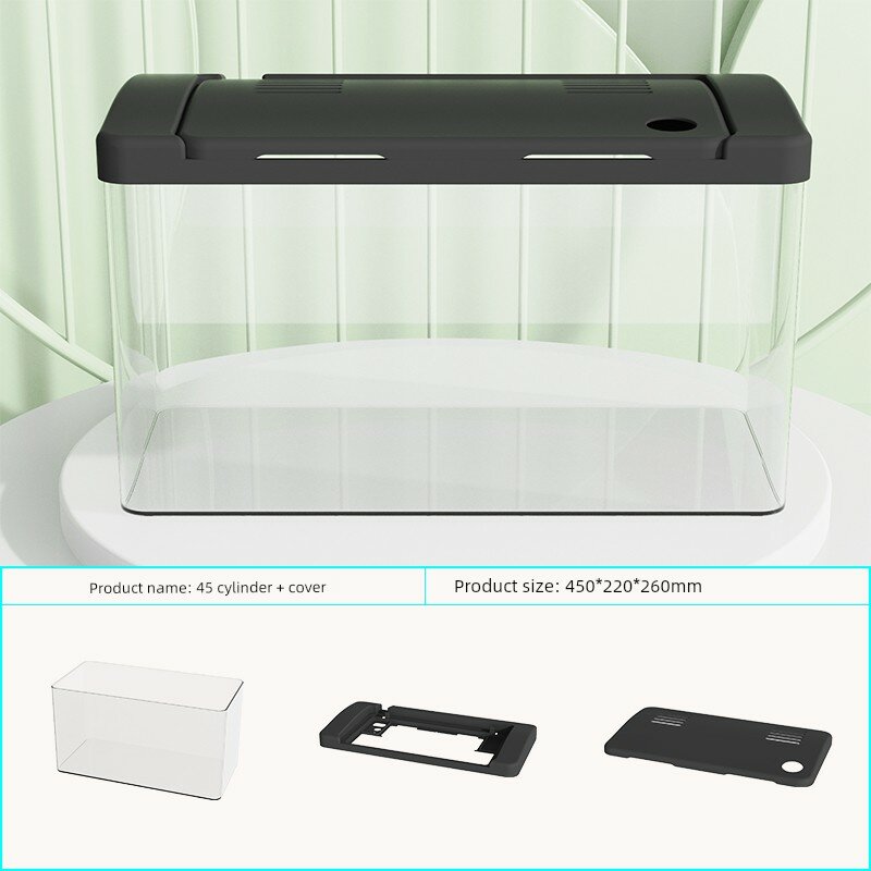 Премиум аквариум 45 см из акрила без комплекта с крышкой, бесшовная конструкция для домашних аквариумов