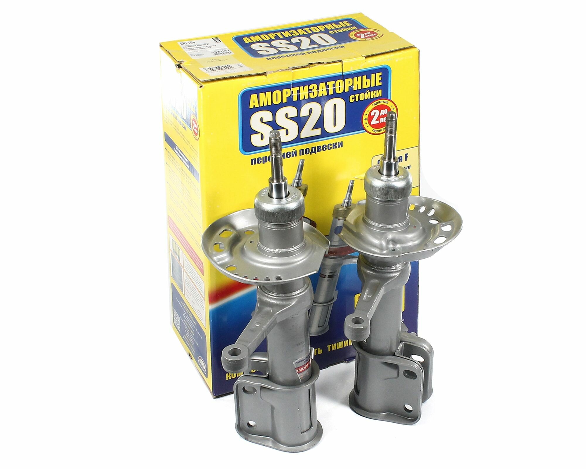 Амортизатор ВАЗ Калина передний (к-т 2 шт) пружина бочка Комфорт