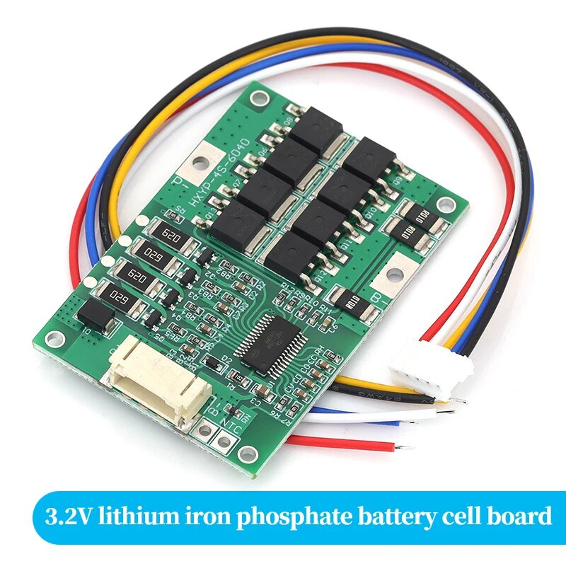 BMS плата защиты LiFePO4 4S 12.8V 7A, 3.2V, 1pcs