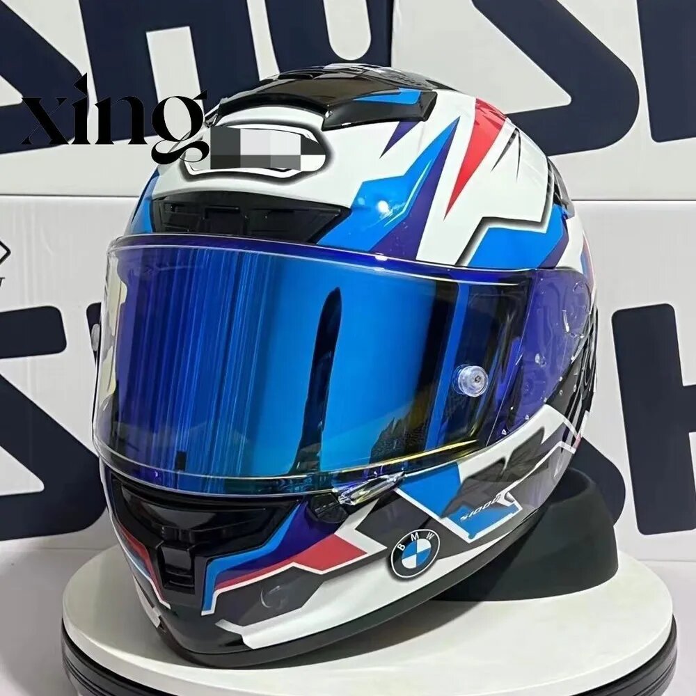 Мотошлем BMW белый XL открытый шлем для мотоцикла, мотоэкипировка