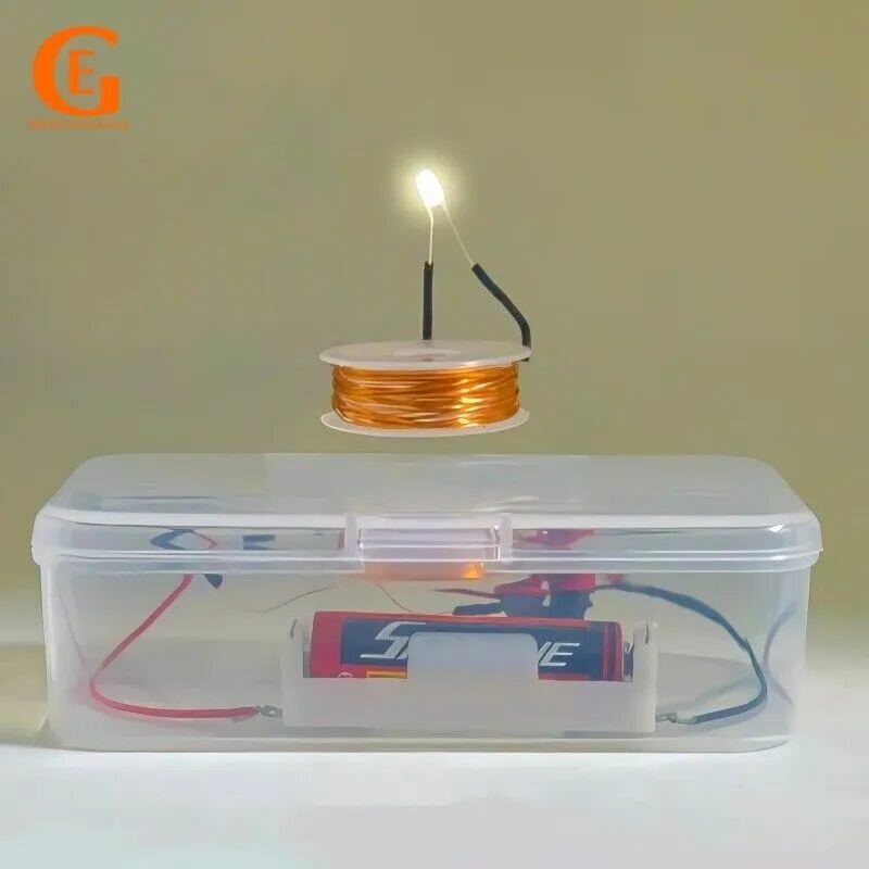 Беспроводная Зарядка, DIY Набор Для Экспериментов С Электромагнитной Передачей Энергии, Светодиодный Научный Проект По Физике, Образовательный Подарок Для Школы