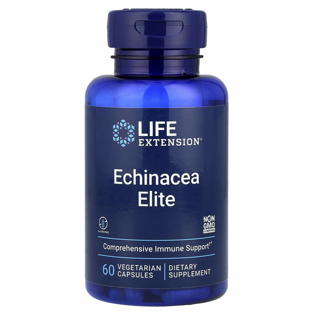 Life Extension, Эхинацея, 60 вегетарианских капсул