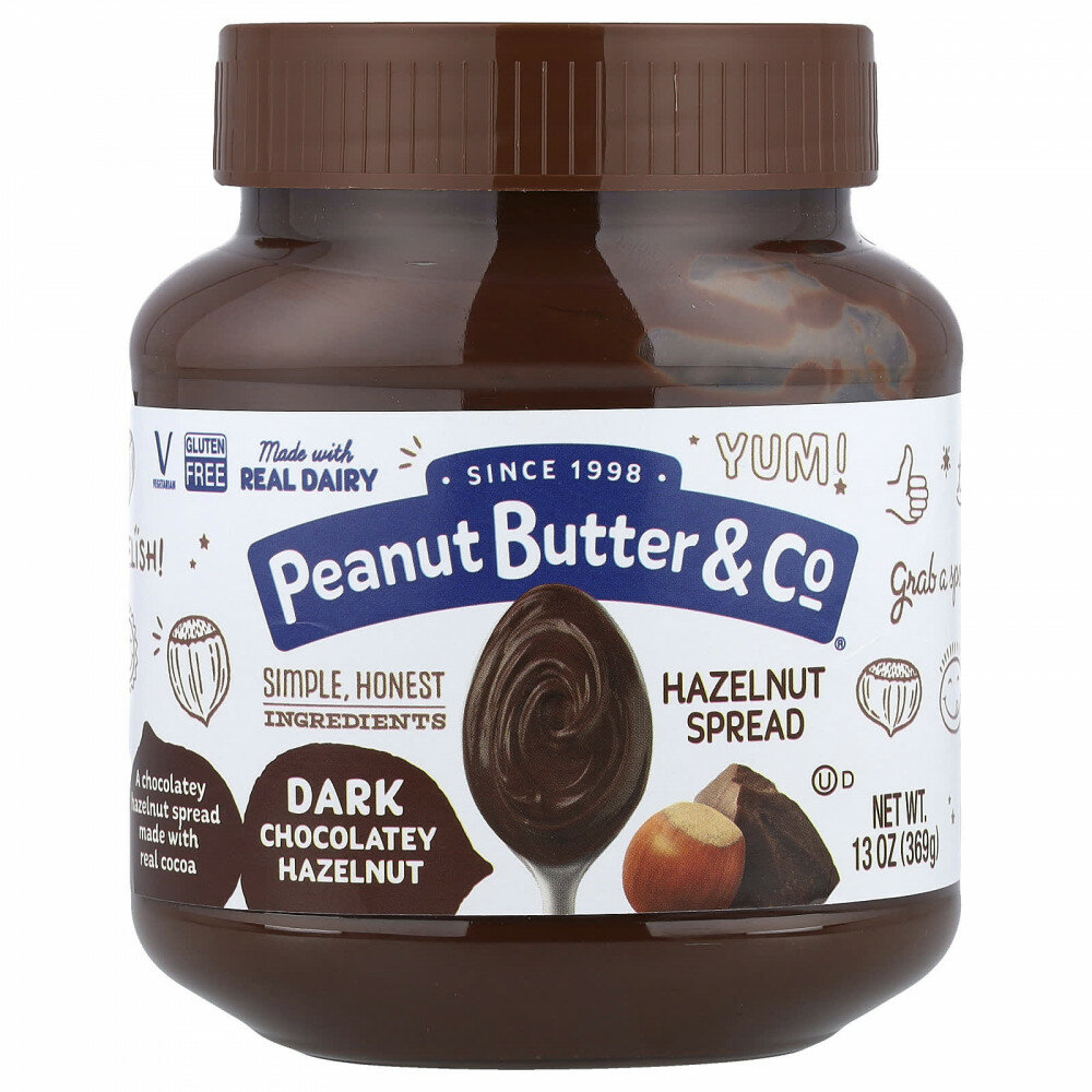 Peanut Butter & Co, Спред из фундука, темный шоколад и фундук, 369 г (13 унций)