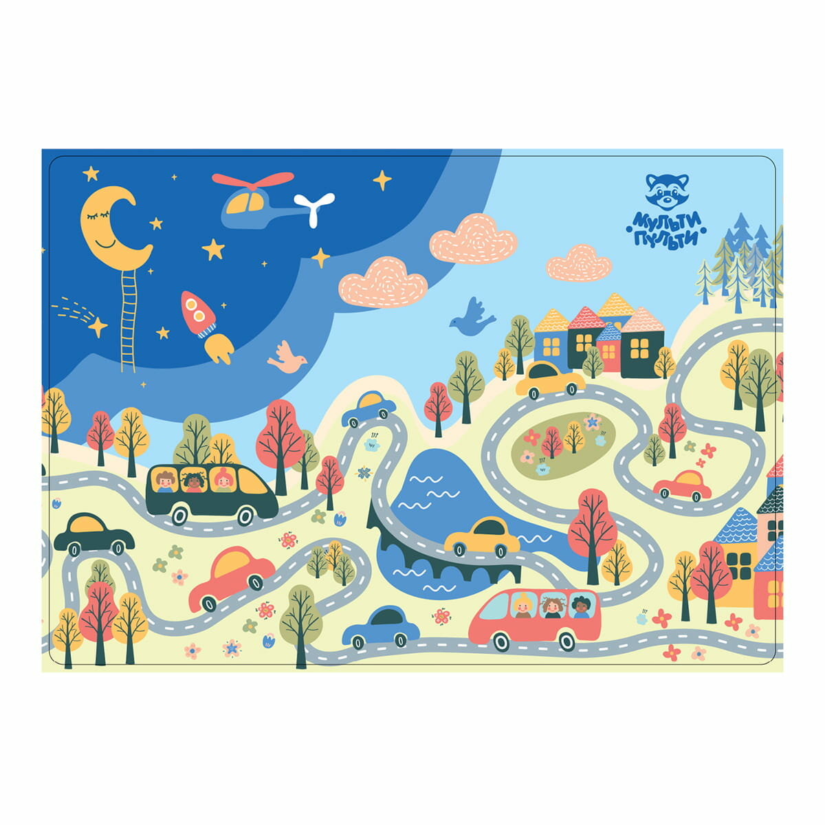 2 клеенки для уроков труда Мульти-Пульти "Автопутешествия", 35*50см, ПВХ (CH_50231)