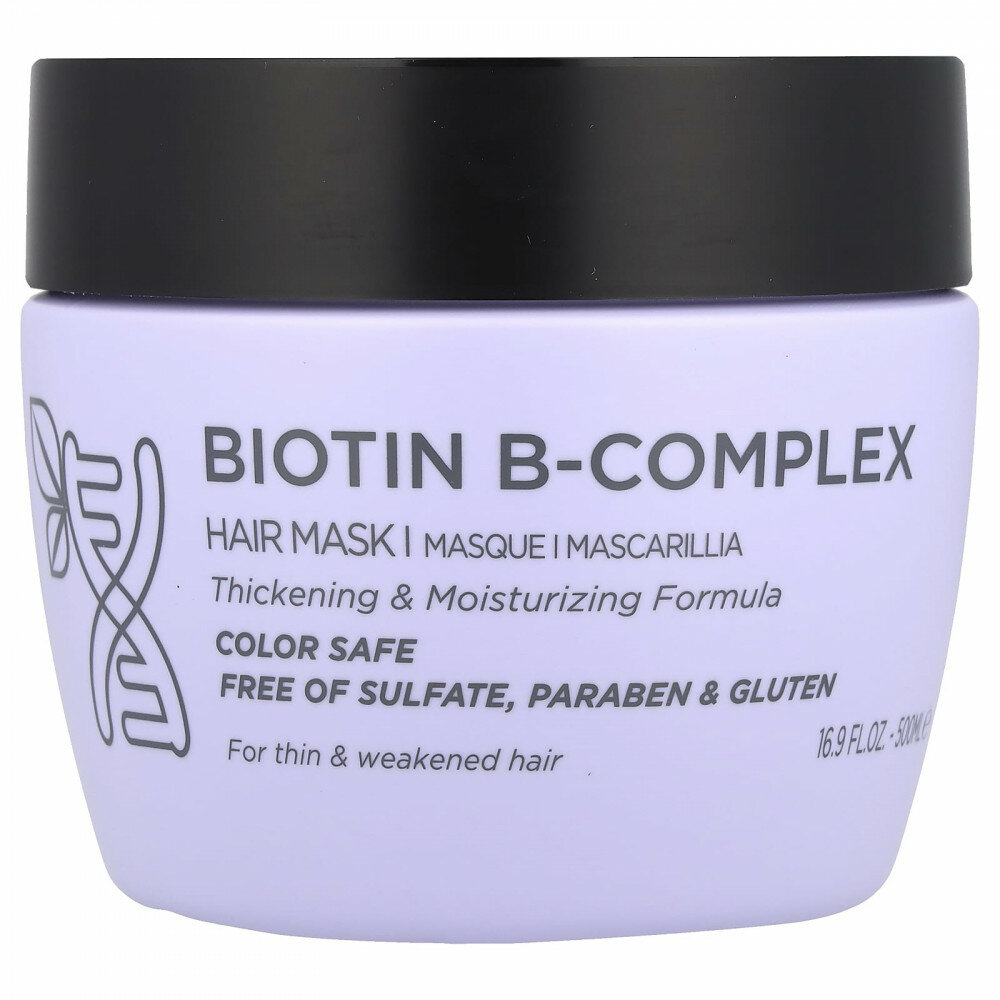 Luseta Beauty, Biotin B-Complex, восстанавливающая маска для волос, предотвращающая ломкость, 500 мл (16,9 жидк. унц.)
