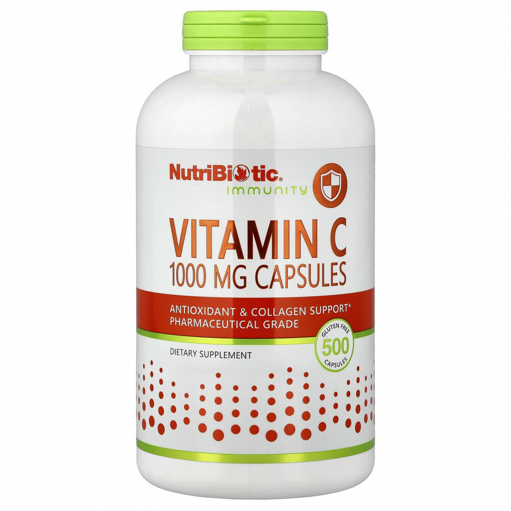 NutriBiotic, Витамин C, 1000 мг, 500 капсул