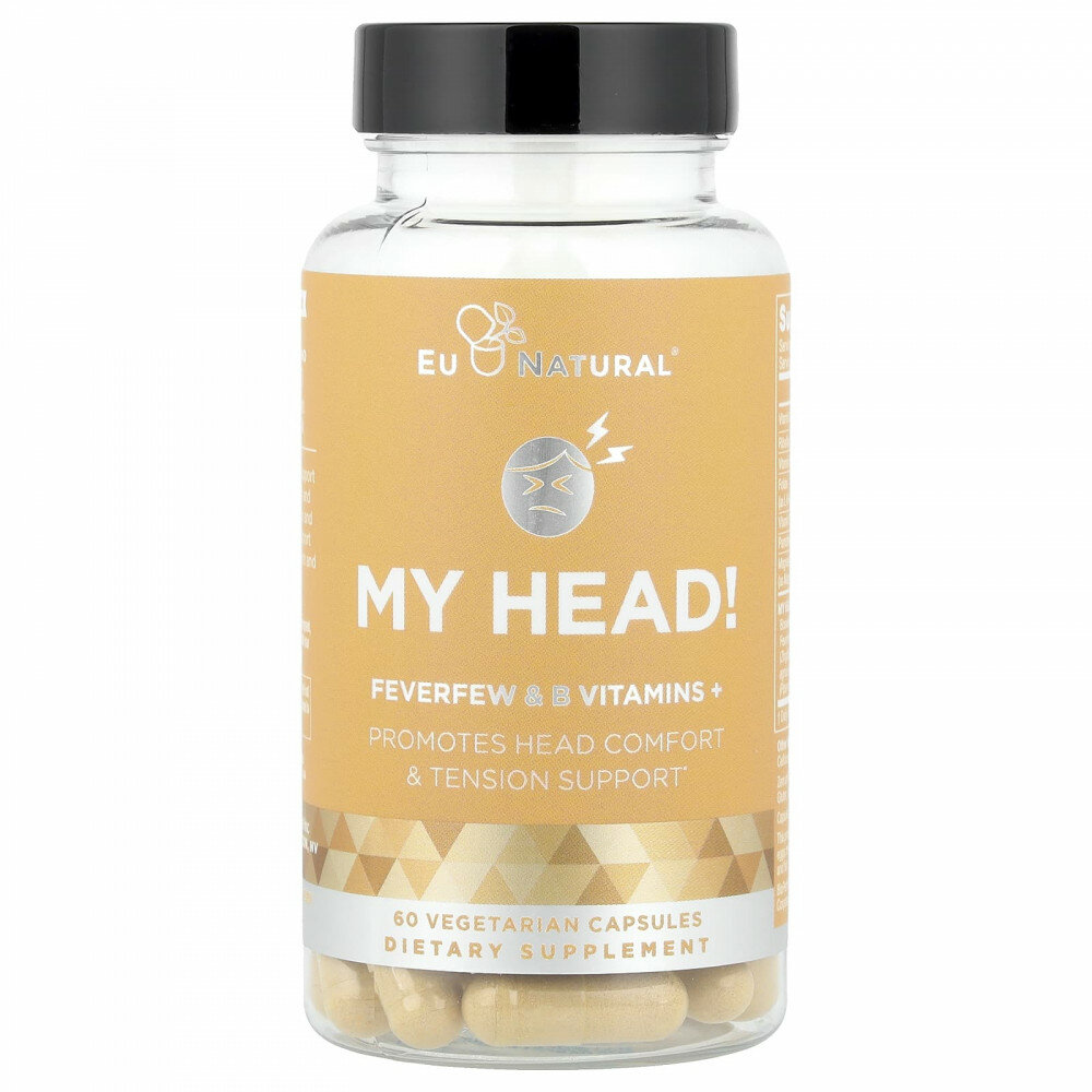 Eu Natural, My Head, пиретрум и витамины группы B, 60 вегетарианских капсул
